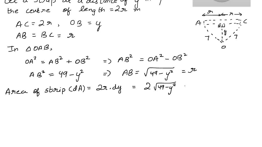 Solved Circular Plate With Radius 7 M Submerged Vertically In Water As Shown Express The