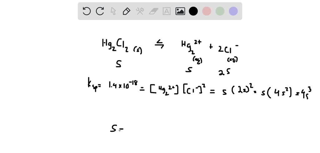 SOLVED: Calculate the solubilty in grams per liter of Mercury (1 ...