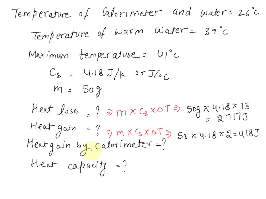 SOLVED: REPORT SHEET: Heat of Neutralization Experiment A: Heat ...