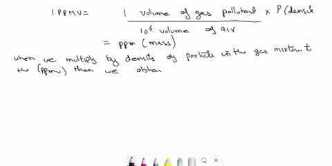 What is the formula to convert from ppmv to ppm mole for a...