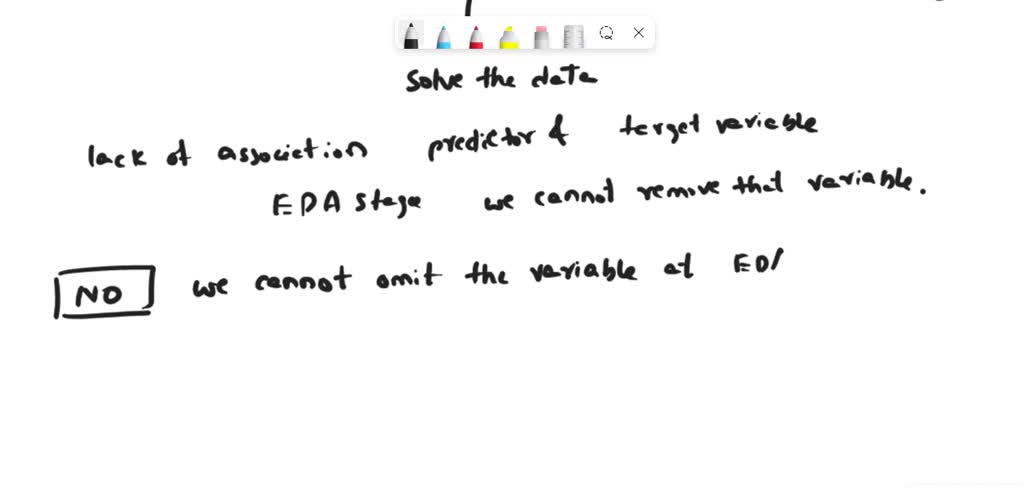 SOLVED: Fully discuss whether we should omit a predictor from the ...