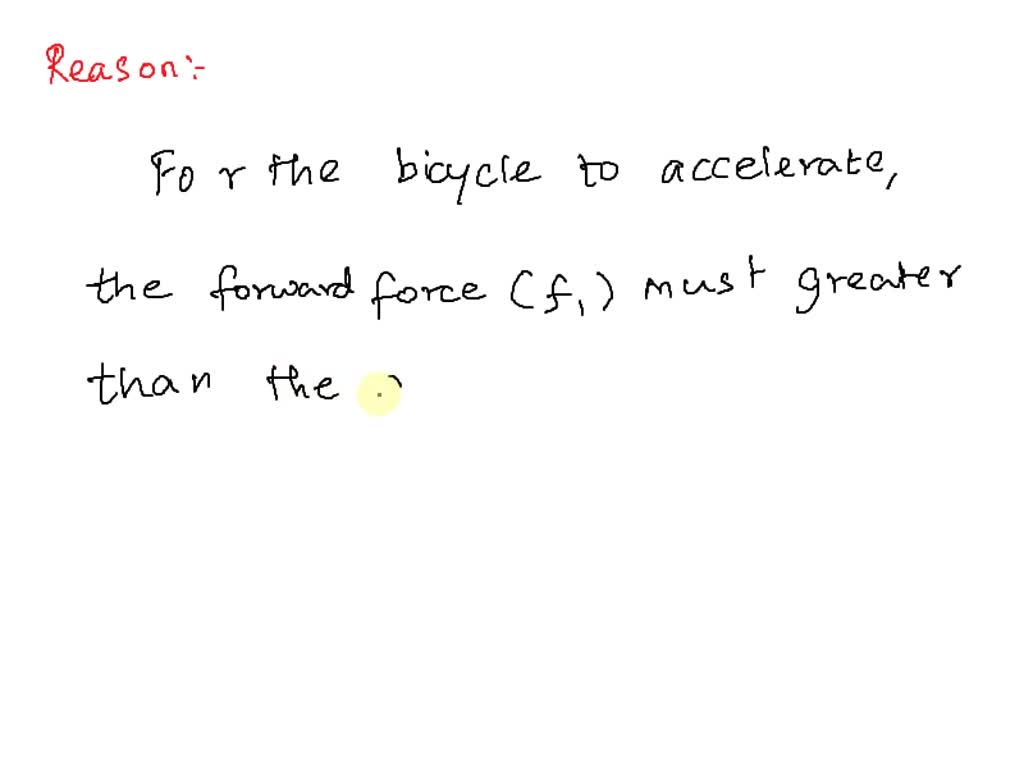 SOLVED: A bicycle rider accelerates from rest up to full speed on a ...