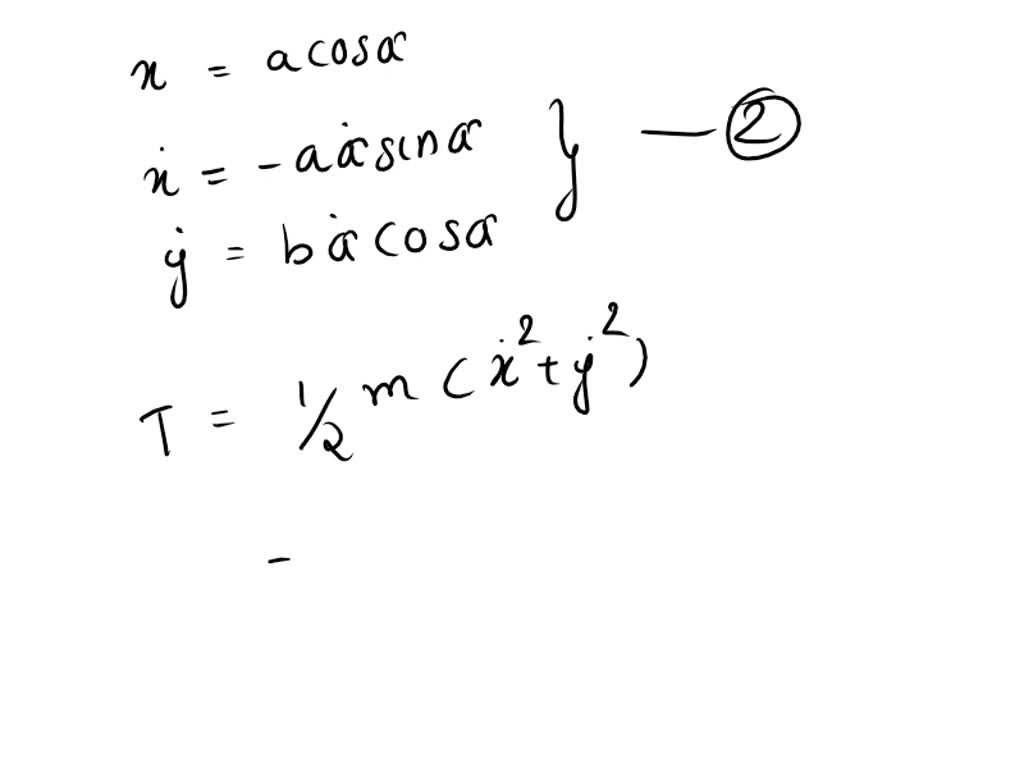 SOLVED: Problem 1.2. Particle constrained to elliptical wire: In this problem you use the ...