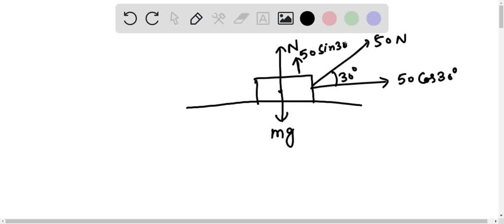 SOLVED: Consider a suitcase of mass (m) = 10 kg being pulled across a ...