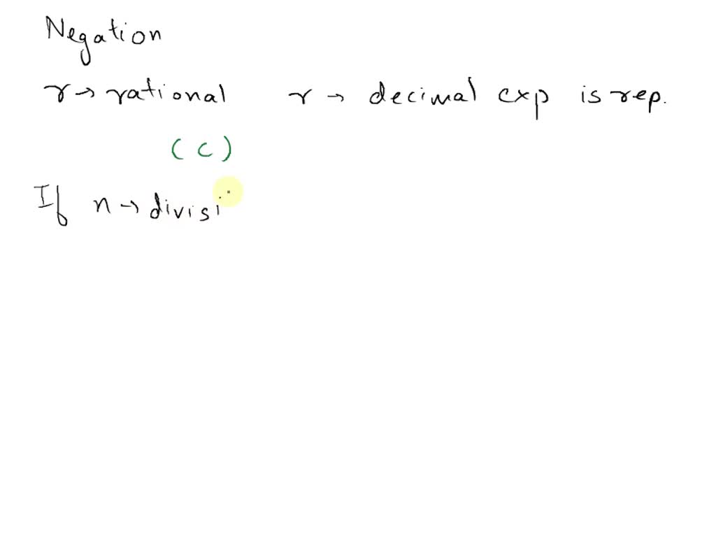 Solved Texts What Is The Negation Of The Following If N Is Divisible By 6 Then N Is