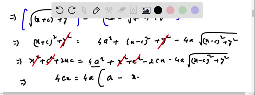 SOLVED: Derive the Cartesian equation for an ellipse having a ...