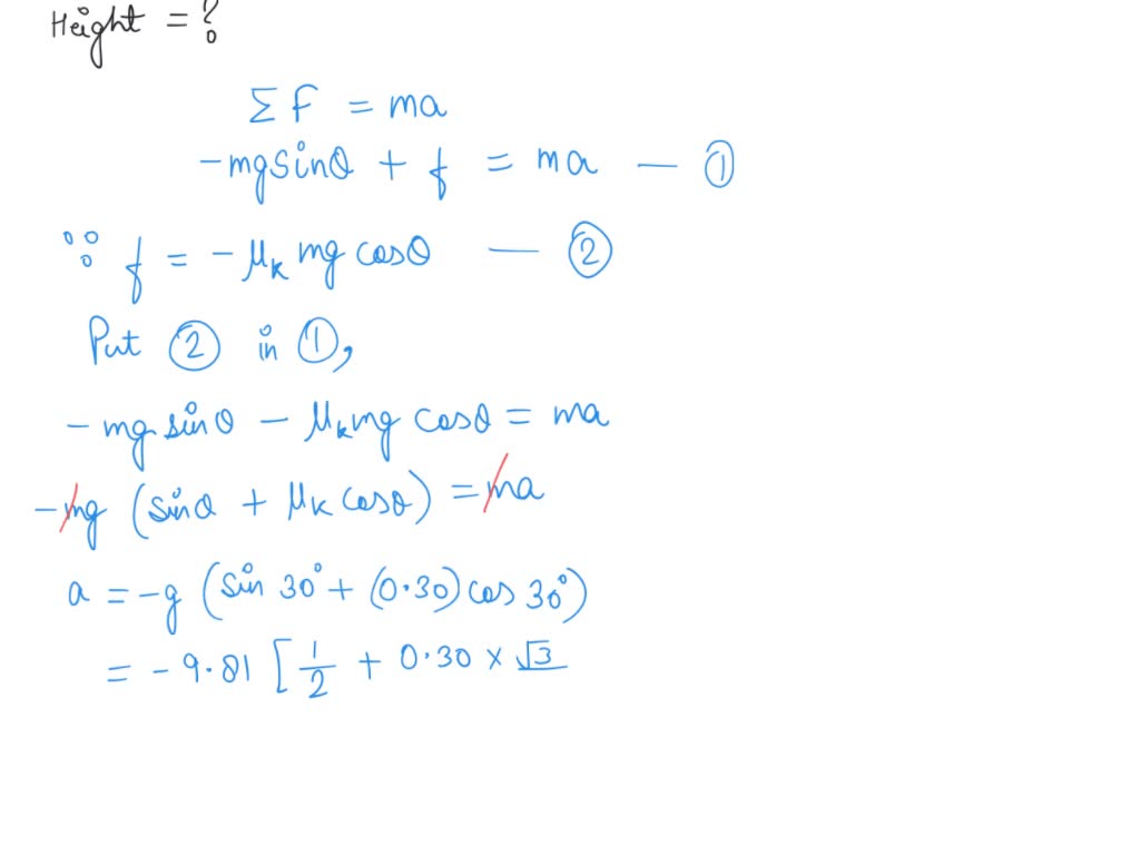 Solved 13 A 200 G Hockey Puck Is Launched Up A Metal Ramp That Is Inclined At A 309 Angle The