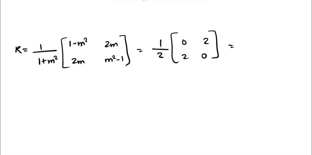 SOLVED: (b) Let P and R be linear transformations of the plane, where P ...