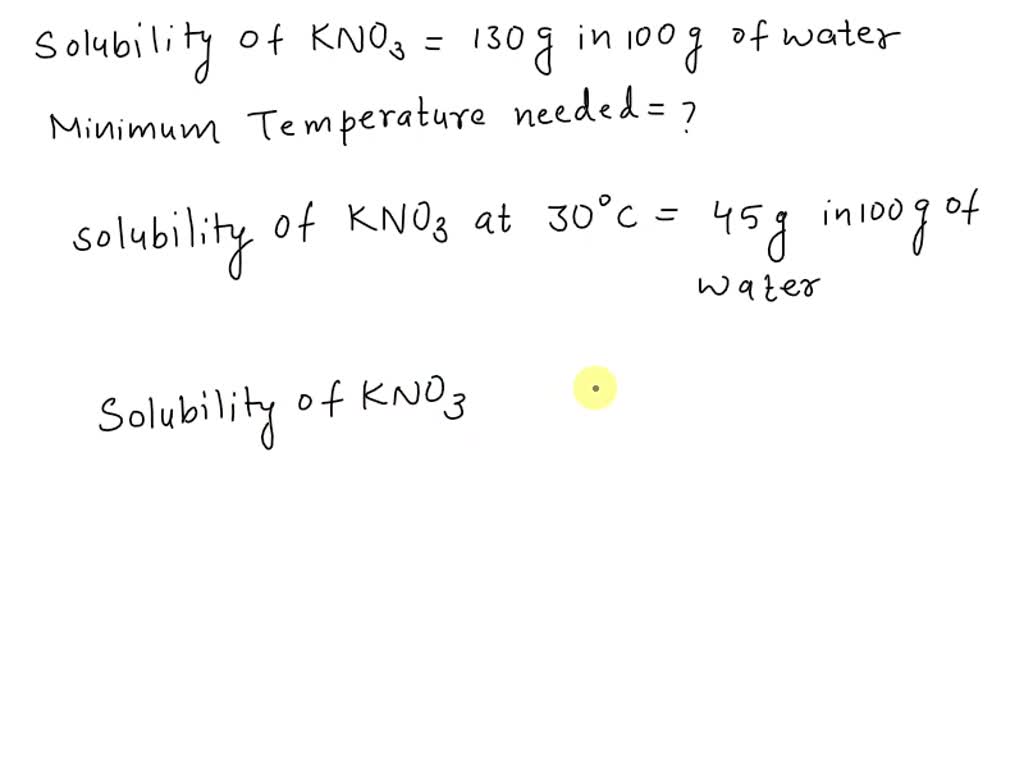 SOLVED: The number of grams of water which are required to dissolve a ...