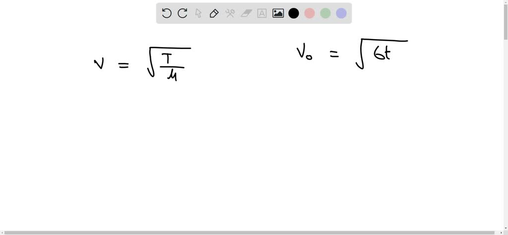 SOLVED: If v is the velocity of waves along a violin string with tension T, what will be its ...