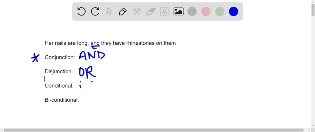 SOLVED: Identify each statement as a conjunction, disjunction, conditional, or unconditional ...