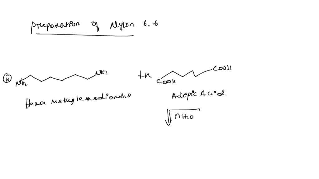 SOLVED: 3. Show a mechanism for the formation of Nylon 6,6 from adipic ...