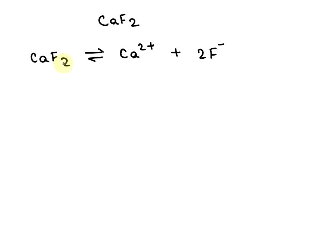 SOLVED: Write the solubility equilibrium and the solubility-product ...