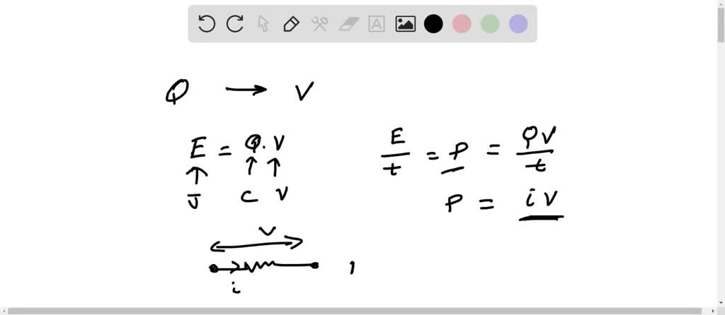 SOLVED: When a charge Q moves through a potential difference V, the ...
