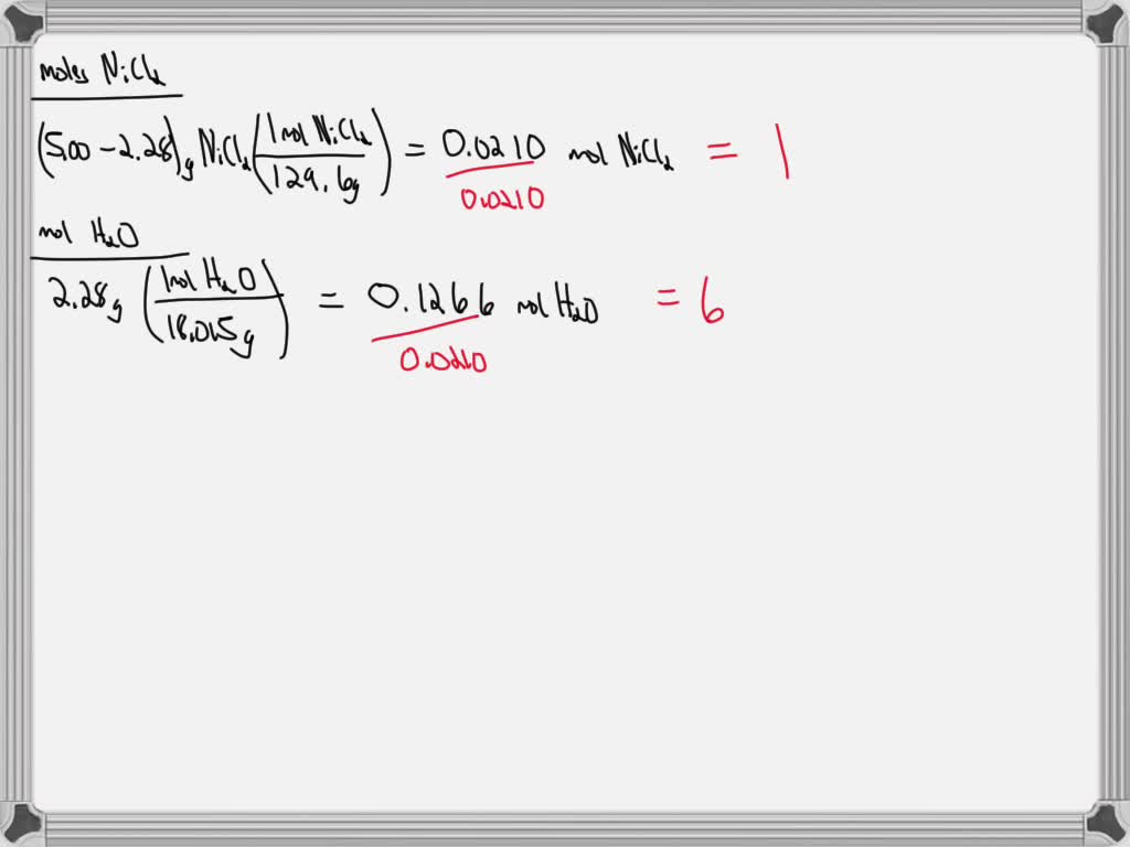 SOLVED: 2. A 2.815 g sample of CuSO4·XH2O was heated until all of the ...
