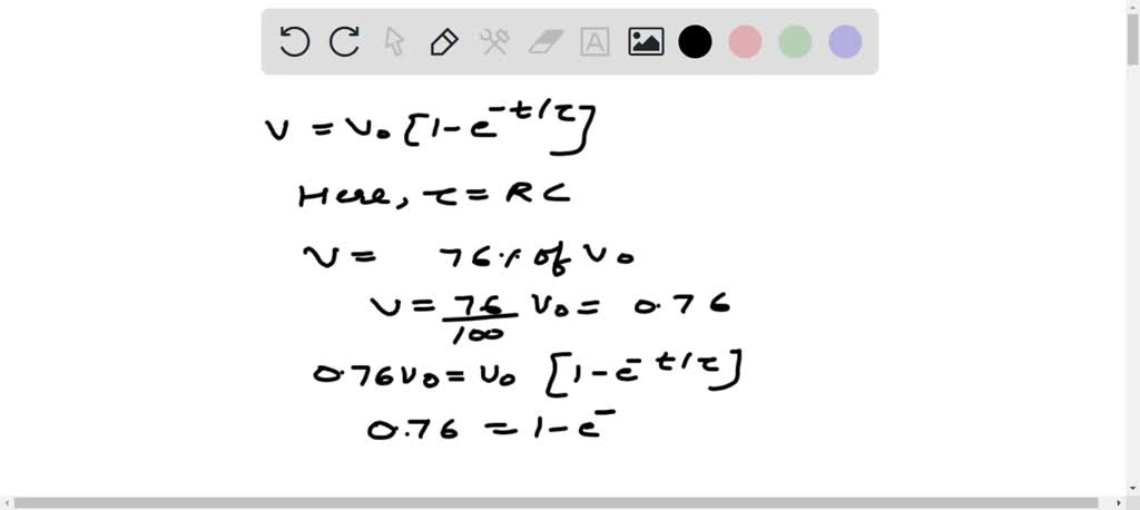 SOLVED: In an RC circuit, how many time constants must elapse if an initially uncharged ...