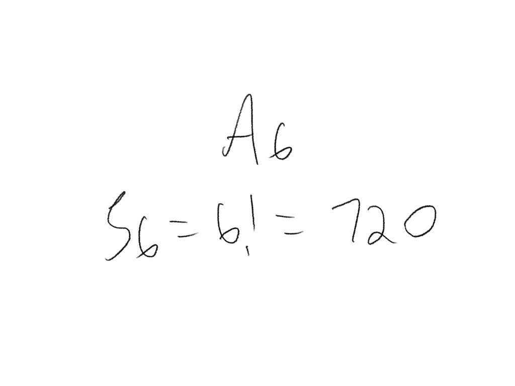 SOLVED: Find all possible orders of elements in the alternating group ...