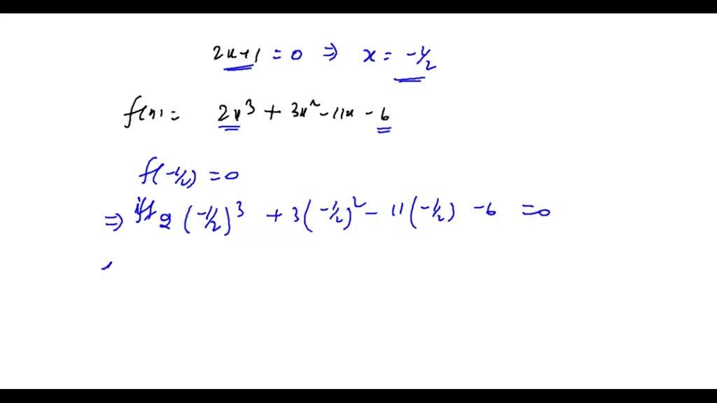 Solved Using The Factor Theorem Show That 2x 1 Is A Factor Of 2x 3