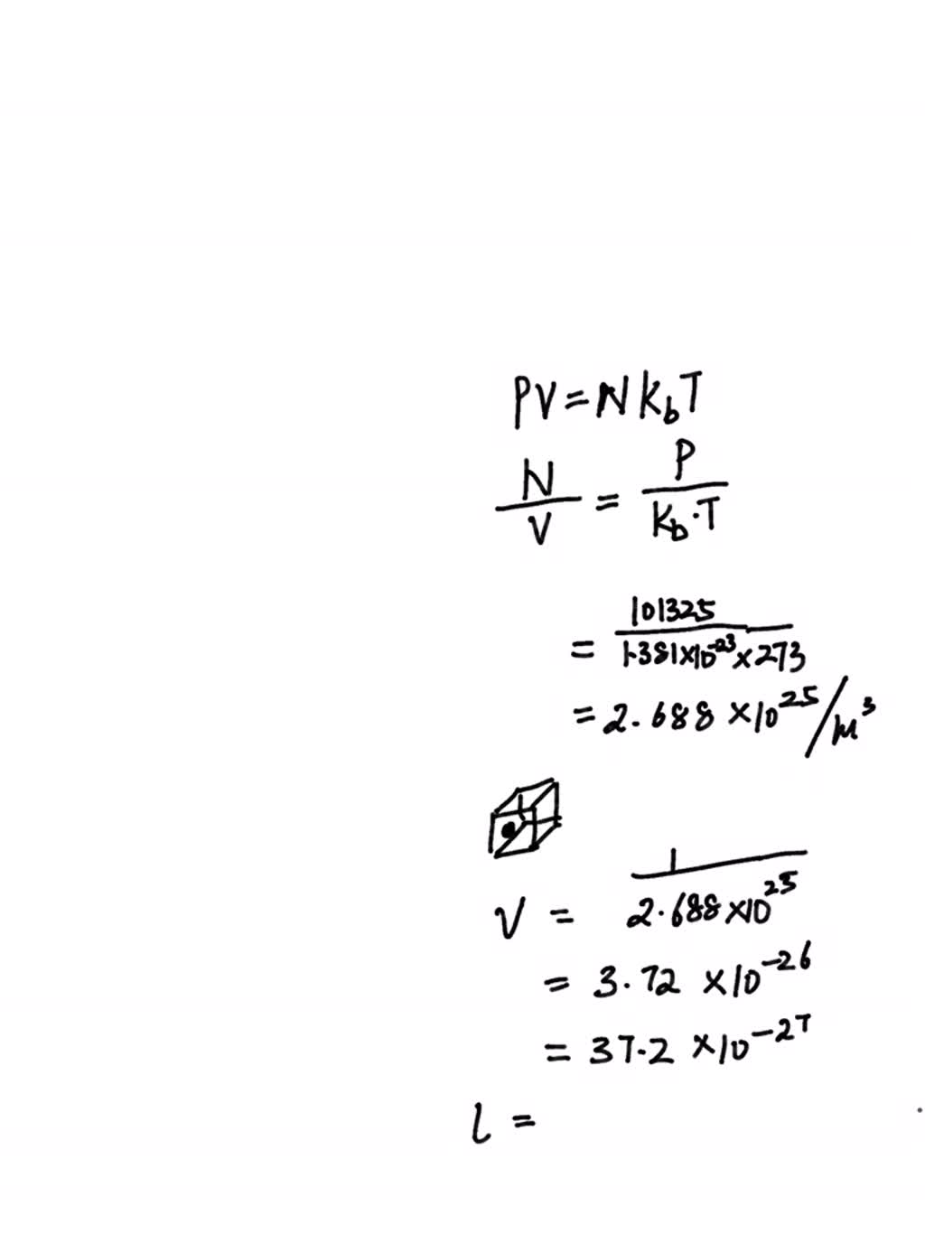 SOLVED: The ideal gas equation can be written in microscopic form as PV ...