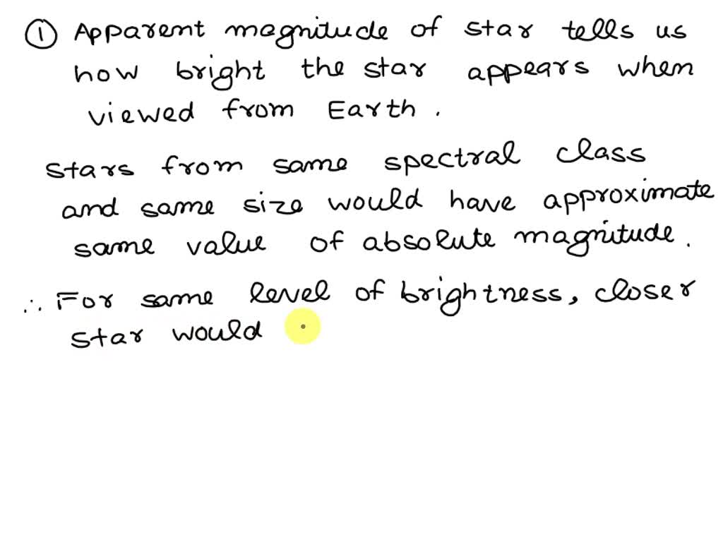 Two stars have the same luminosity. One star is spectral class B and ...