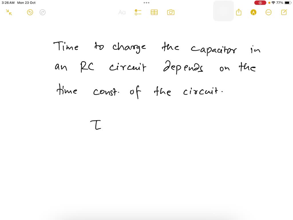 SOLVED: what happens to time taken to charge a capacitor of capacitance is doubled in an RC circuit