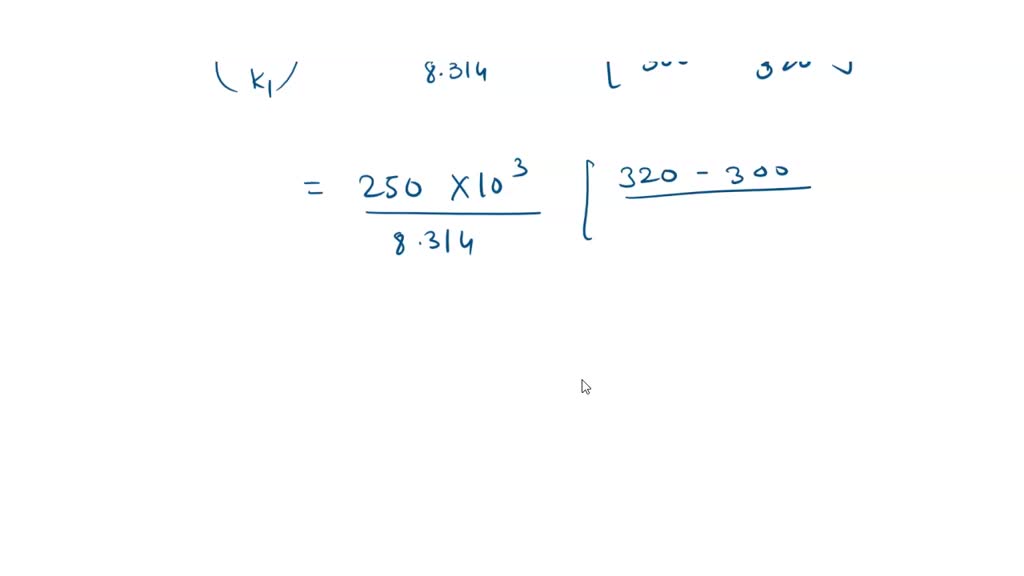 SOLVED: Suppose the activation energy of a certain reaction is 250 kJ ...