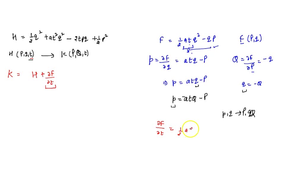 SOLVED: Problem 3. A dynamical system is described by the Hamiltonian H ...