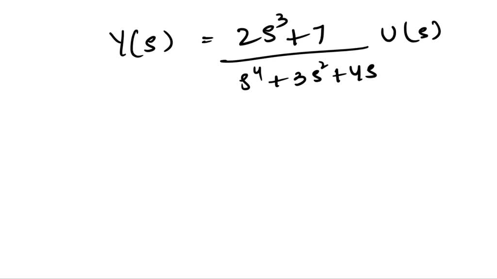 Solved Find State Space Model Of The Following Transfer Function 3