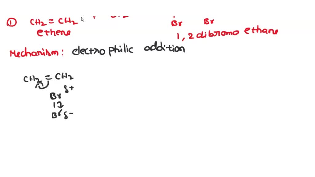 SOLVED: 'Reactions of Alkene Bromination of Alkenes treatment of ...