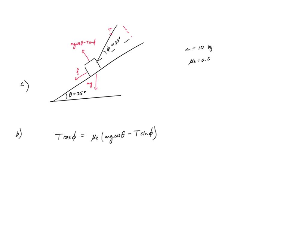 SOLVED: #2. A box of mass m = 10 (kg) is pulled with constant speed by ...
