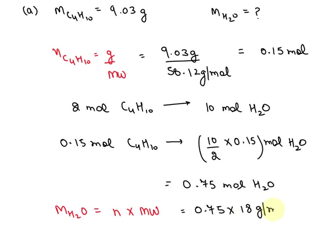 SOLVED: Thank you for examining the molar masses of the relevant ...