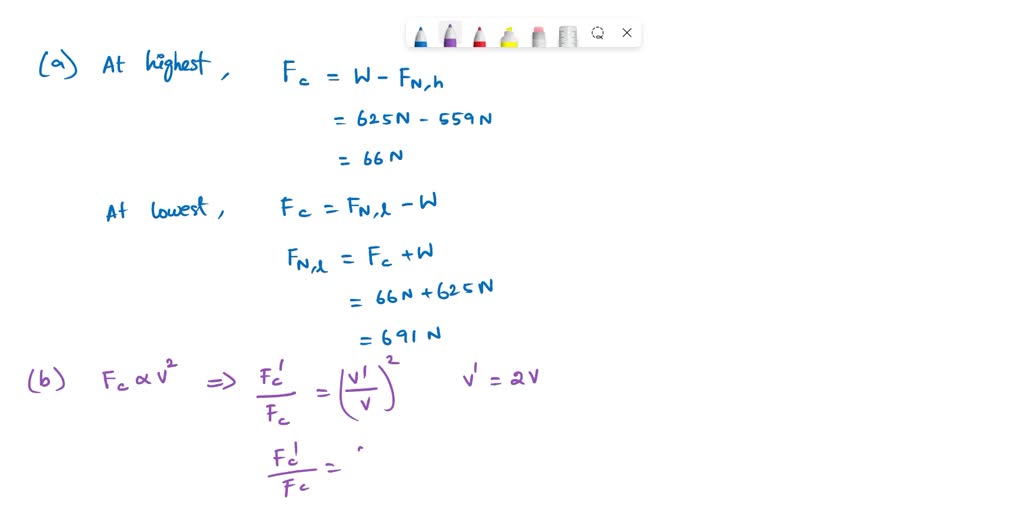 SOLVED: A student of weight 625 N rides a steadily rotating Ferris ...