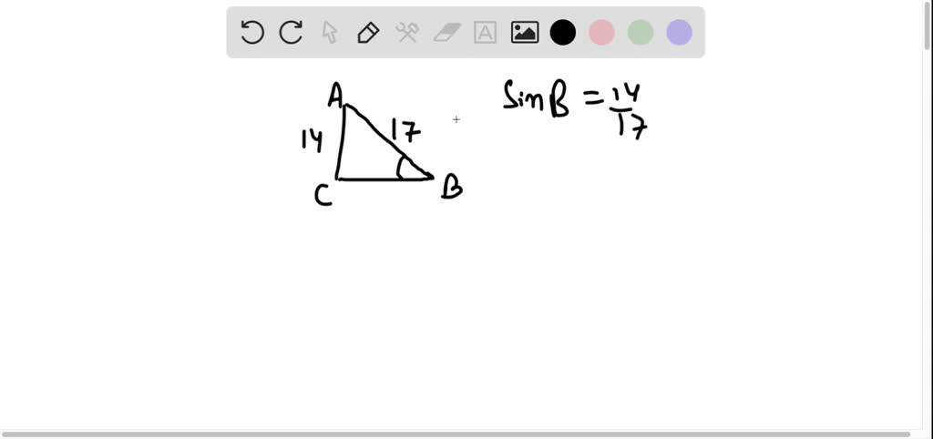SOLVED: In triangle ABC, angle C is a right angle. Find the value of the trig function. Find the ...