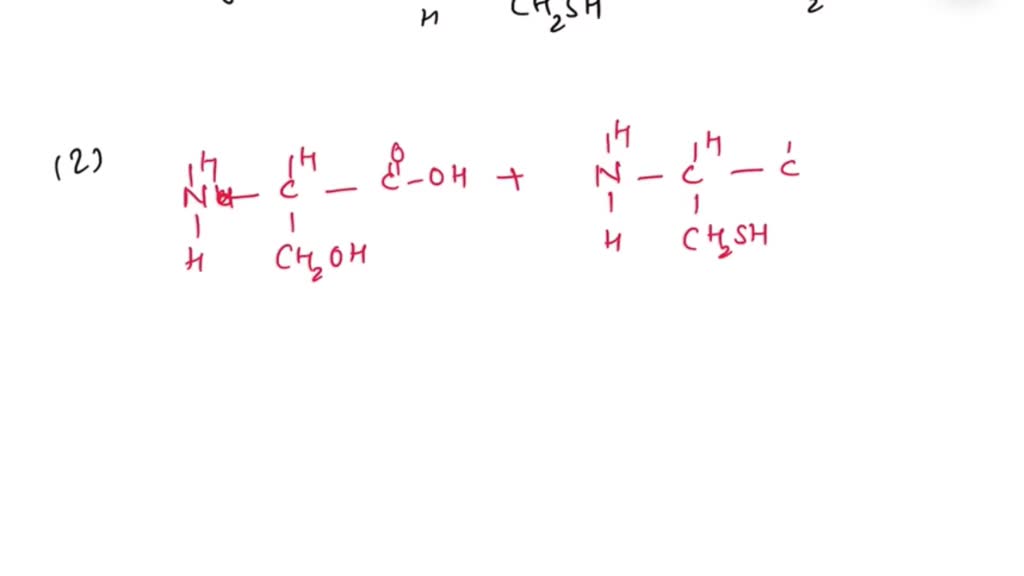 SOLVED: The solution contains cysteine and serine. What are the ...