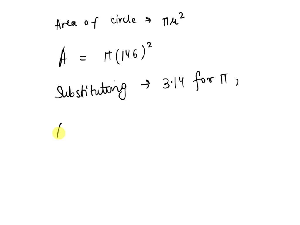 SOLVED: The blade length is the radius of the circle formed by the area ...