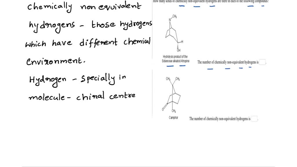 SOLVED How Many Kinds Of Chemically Non equivalent Hydrogens Are solved-how-many-kinds-of-chemically-non-equivalent-hydrogens-are