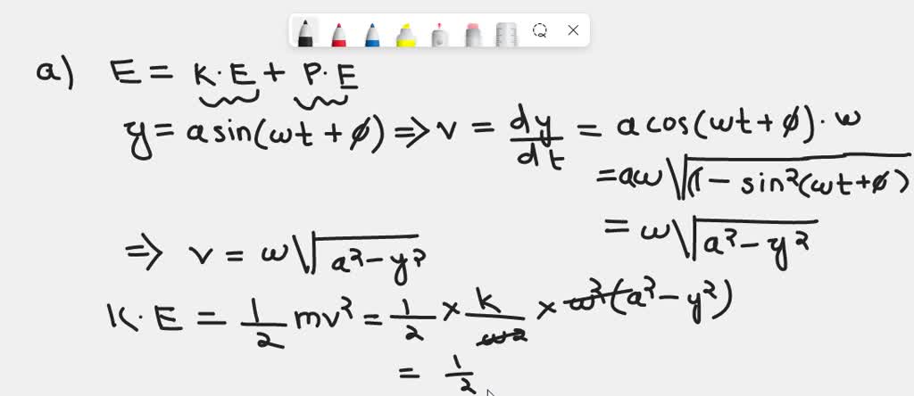 SOLVED: An object-spring system undergoes simple harmonic motion with ... SOLVED: An object-spring system undergoes simple harmonic motion with ...