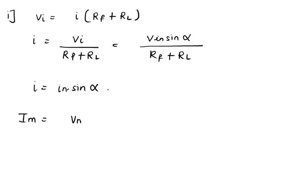 SOLVED: A crystal diode with internal resistance 10 Q used as full wave ...