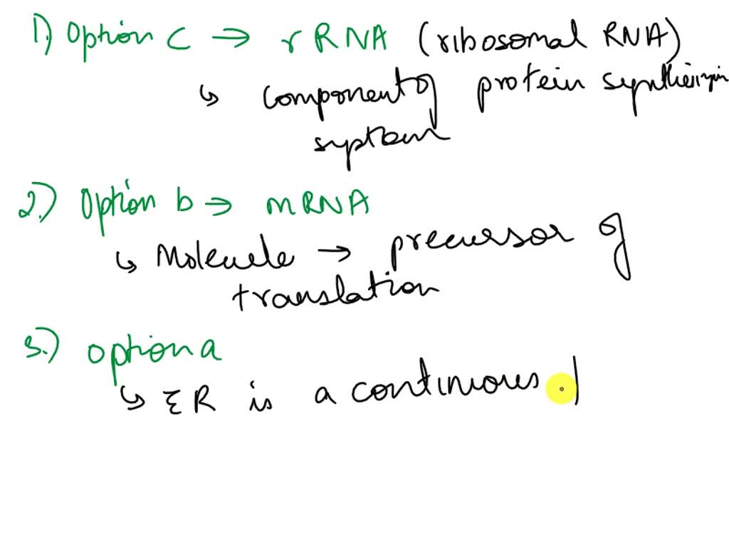 SOLVED: 10. The type of RNA that is an important structural component ...