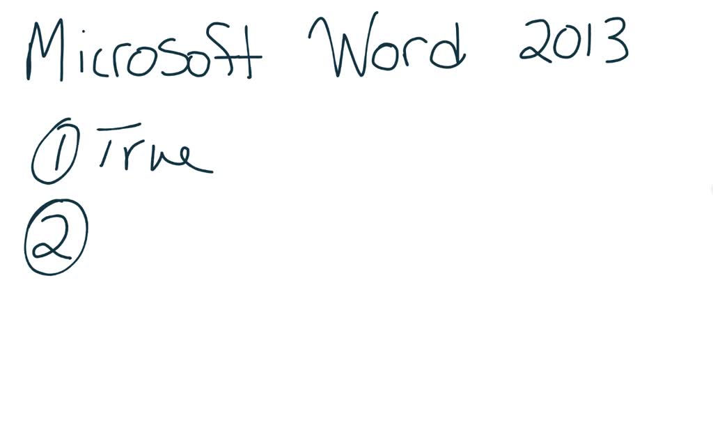 Solved Introduction Microsoft Word 2013 Is A Word Processing Program Designed To Help You