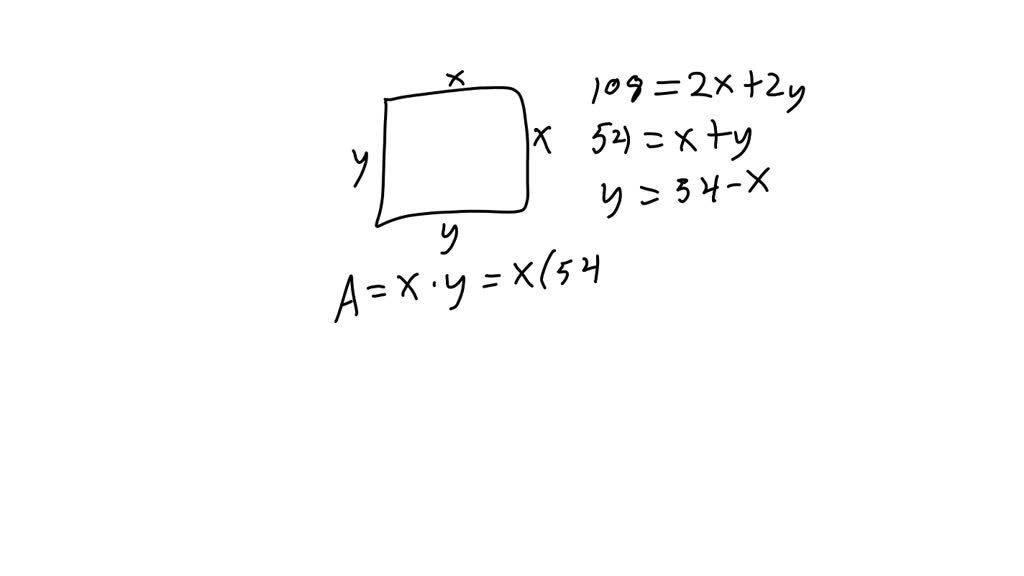 SOLVED: carpenter is building a rectangular room with a fixed perimeter of 116 ft. What are the ...