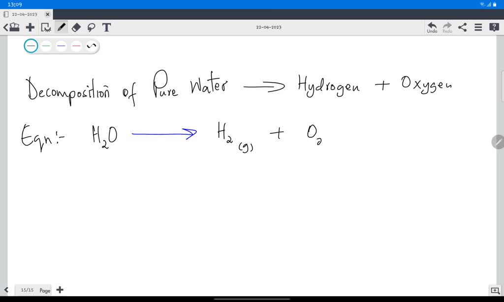 SOLVED: Write a balanced equation for the decomposition reaction ...