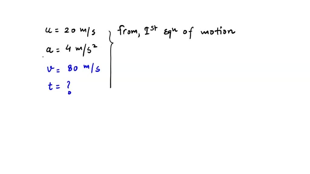 SOLVED: a body is moving with a speed of 20 m per second when certain ...