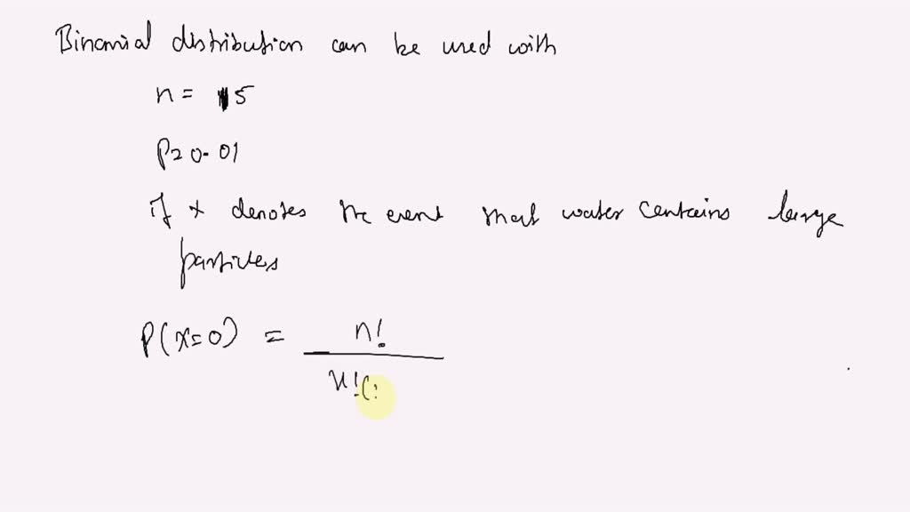 SOLVED: Assume that the probability that a wafer contains a large ...