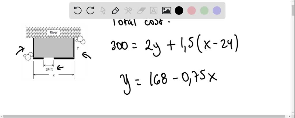 SOLVED: 2 rectangular lot is bounded at the back by river: No fence is ...
