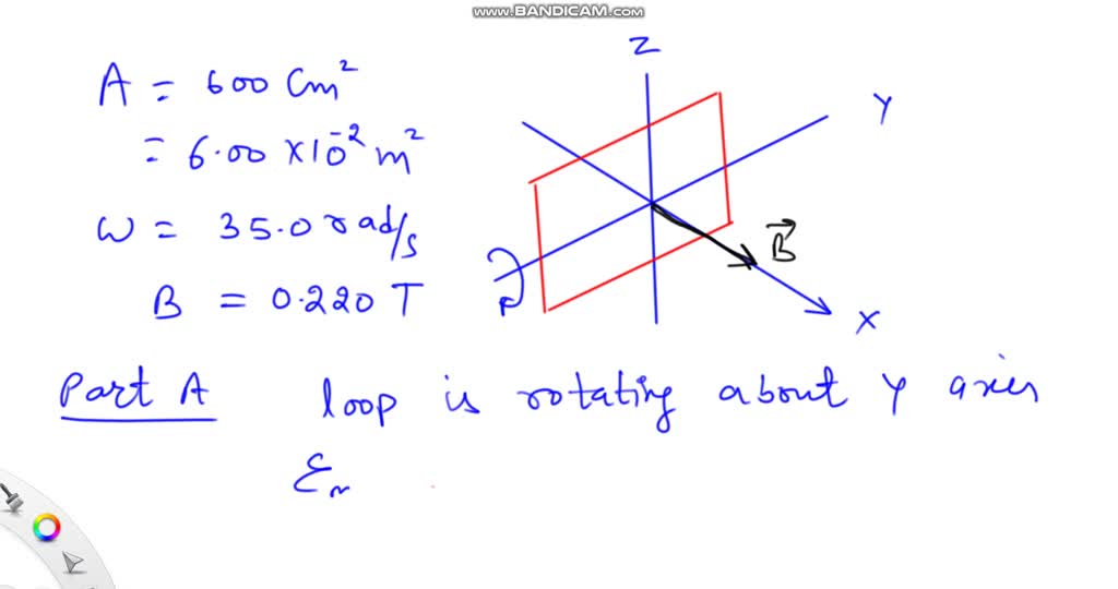 SOLVED: Consider the loop in the figure (Figure 1). The area of the ...