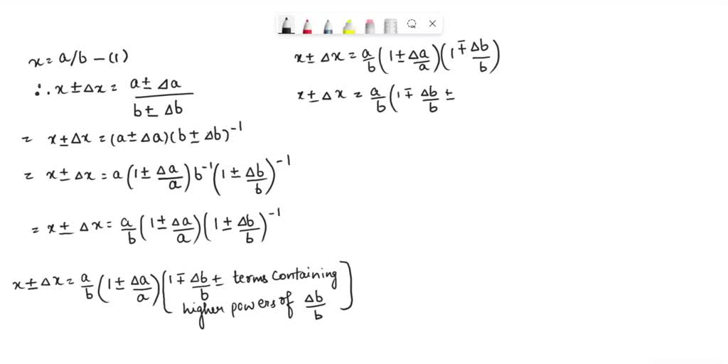 Solved Exercise 4 11 Conduct Error Propagation Analysis For The Arithmetic Operation Division