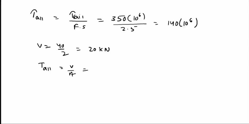 SOLVED: 3. The joint is fastened together using two bolts. Determine ...