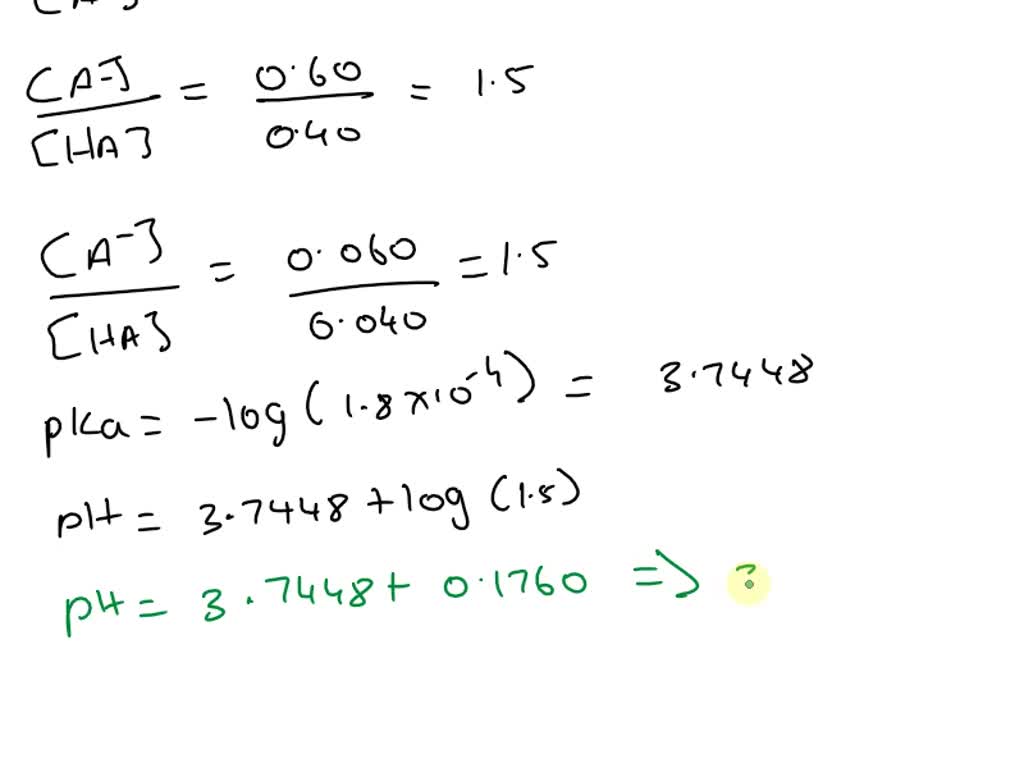 SOLVED: A buffer solution contains 0.40 mole of formic acid, HCOOH, and 0.60 mole of sodium ...