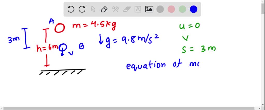 SOLVED:An object with a mass of 5kg is dropped o a cli from rest and ...